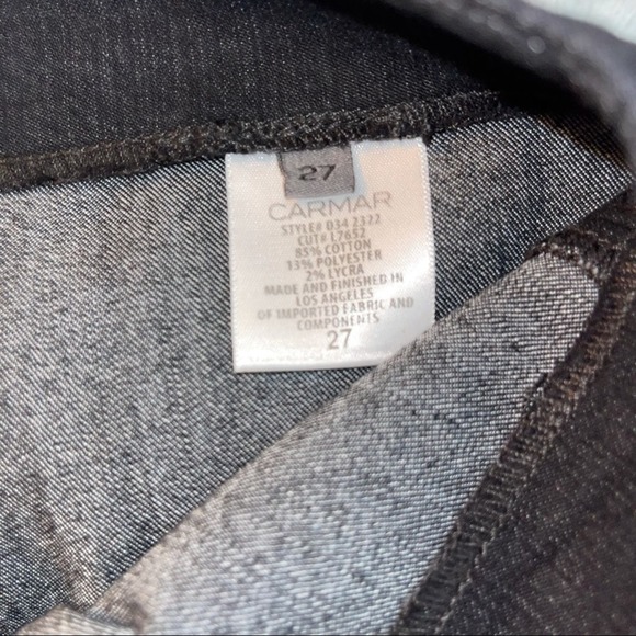 Carmar | Skirts | Carmar Lf The Brand Black Demin Dual Zip Margery ...